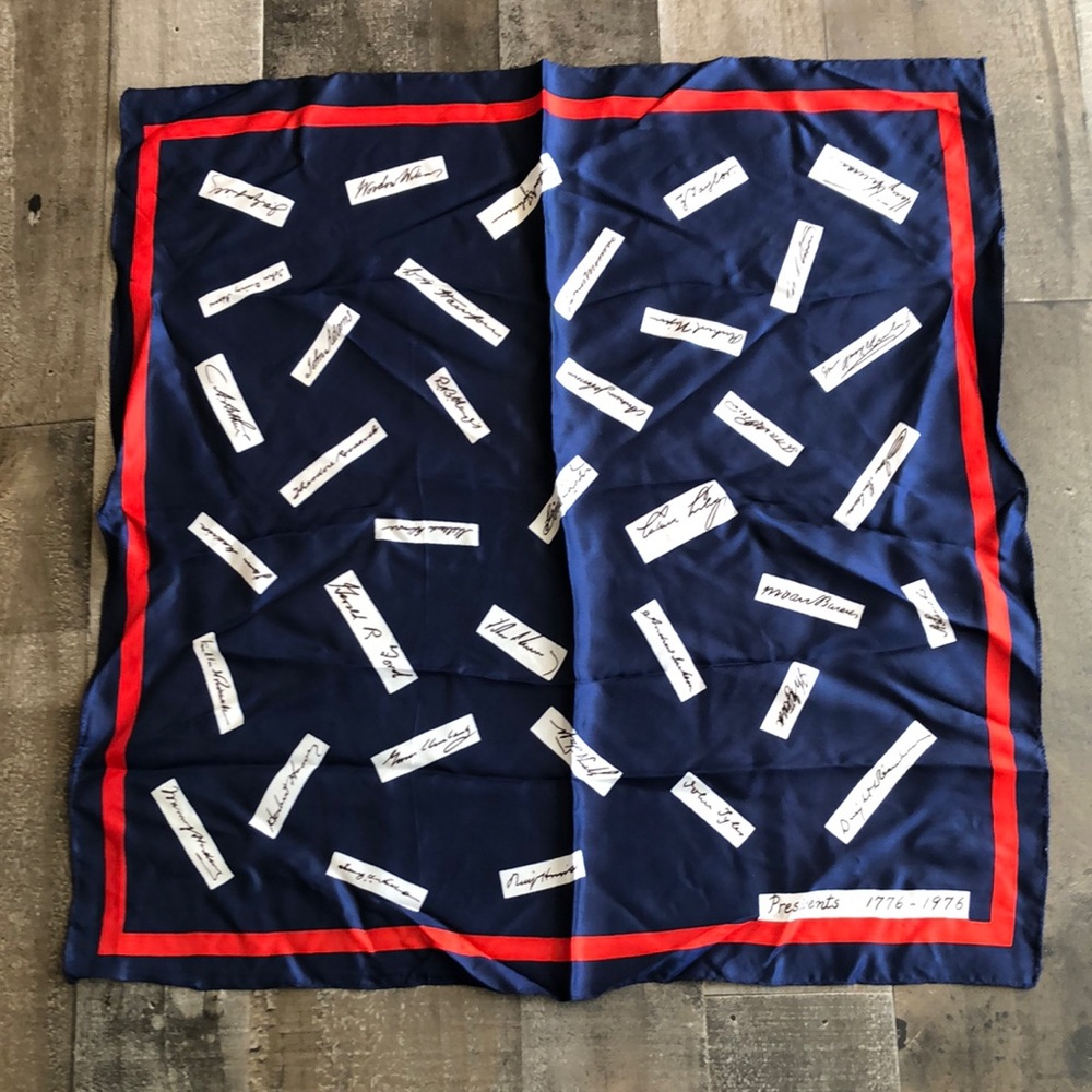Bicentennial Presidential Signature Scarf - Gem